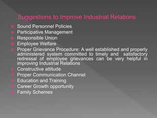 Managing industrail relations & contemprory issues | PPT