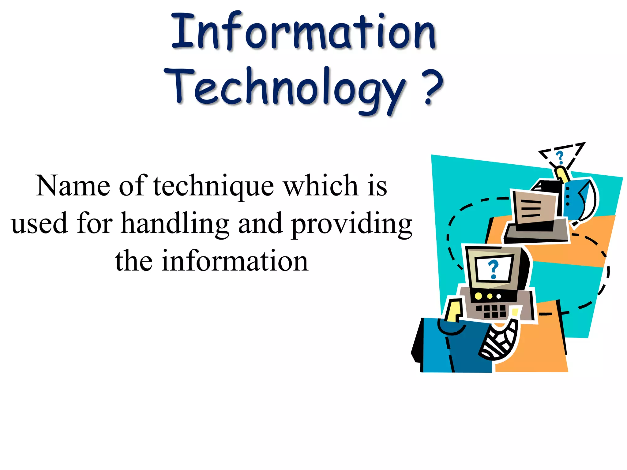 Managing information technology | PPTX