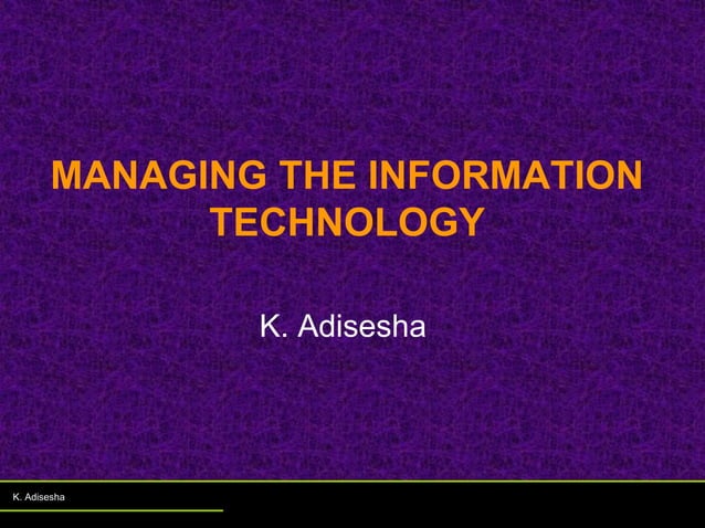 Managing Information Technology | PDF