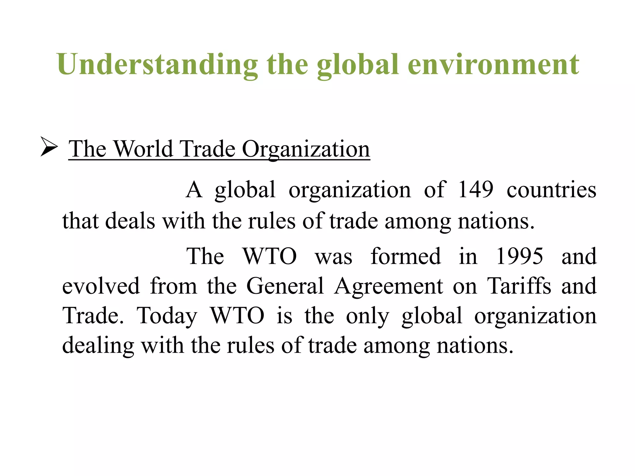 Managing in global environment | PPTX