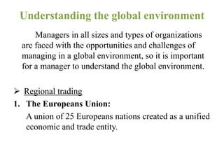 Managing in global environment | PPTX
