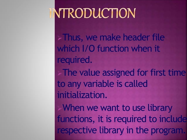 Managing input and output operation in c | PPT
