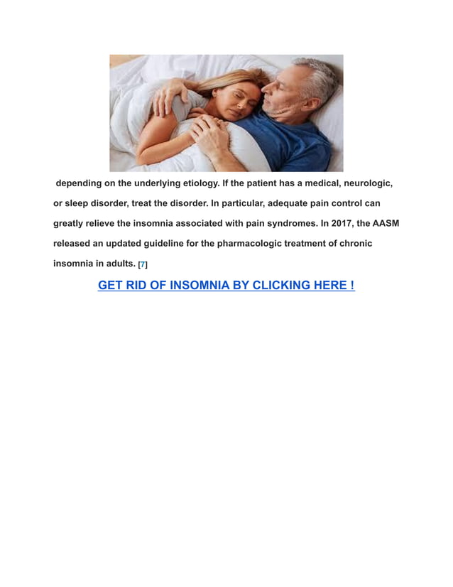 Managing insomnia | PDF