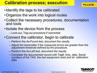 Managing Instrument Calibration and Maintenance Presented by Fluke.pptx