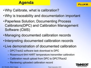 Managing Instrument Calibration and Maintenance Presented by Fluke.pptx