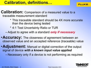 Managing Instrument Calibration and Maintenance Presented by Fluke.pptx