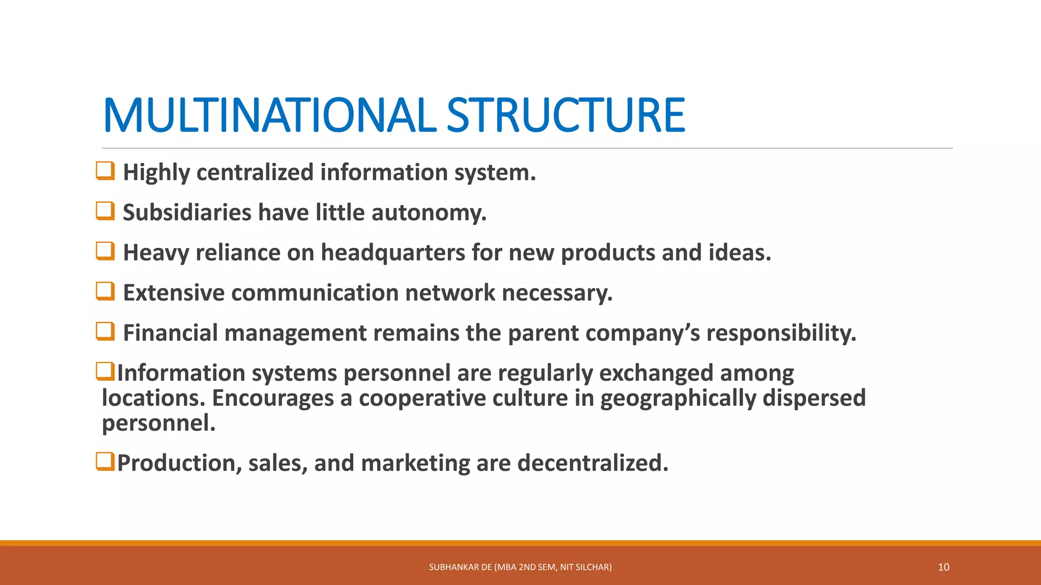 Managing international information system | PPTX
