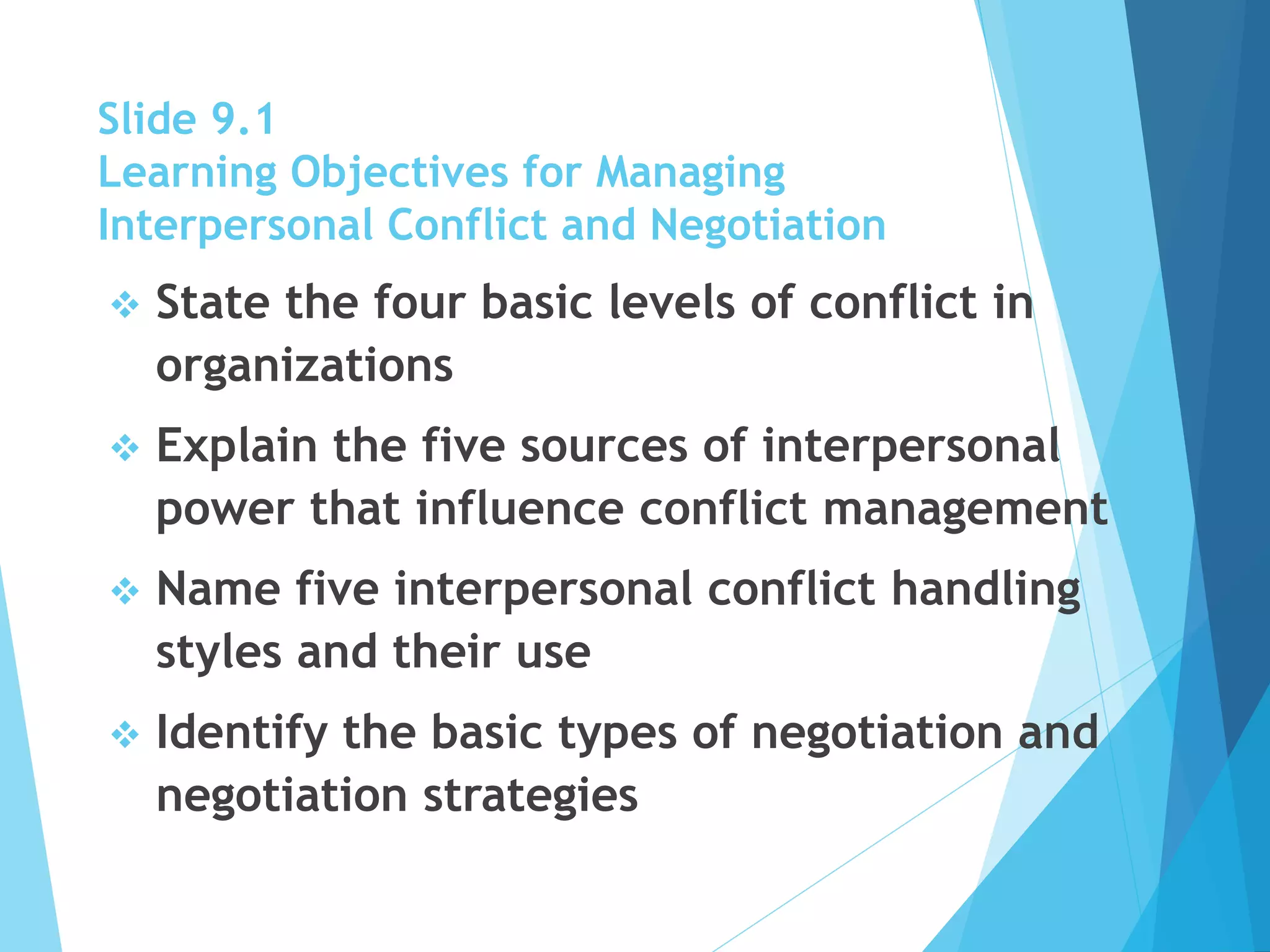 Managing Interpersonal Conflict and Negotiation.ppt