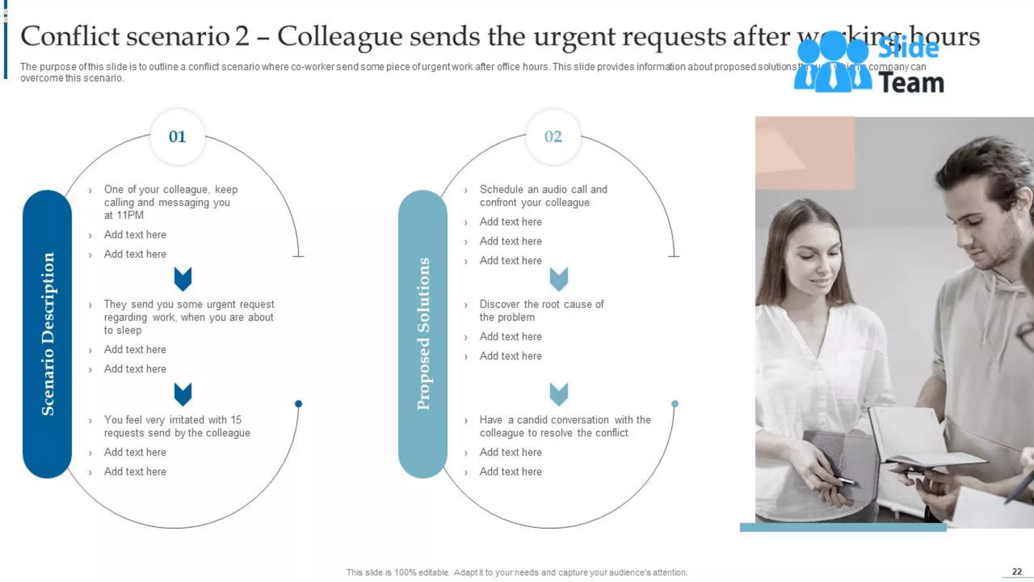Managing Interpersonal Conflict At Workplace Powerpoint Presentation Slides | PPT