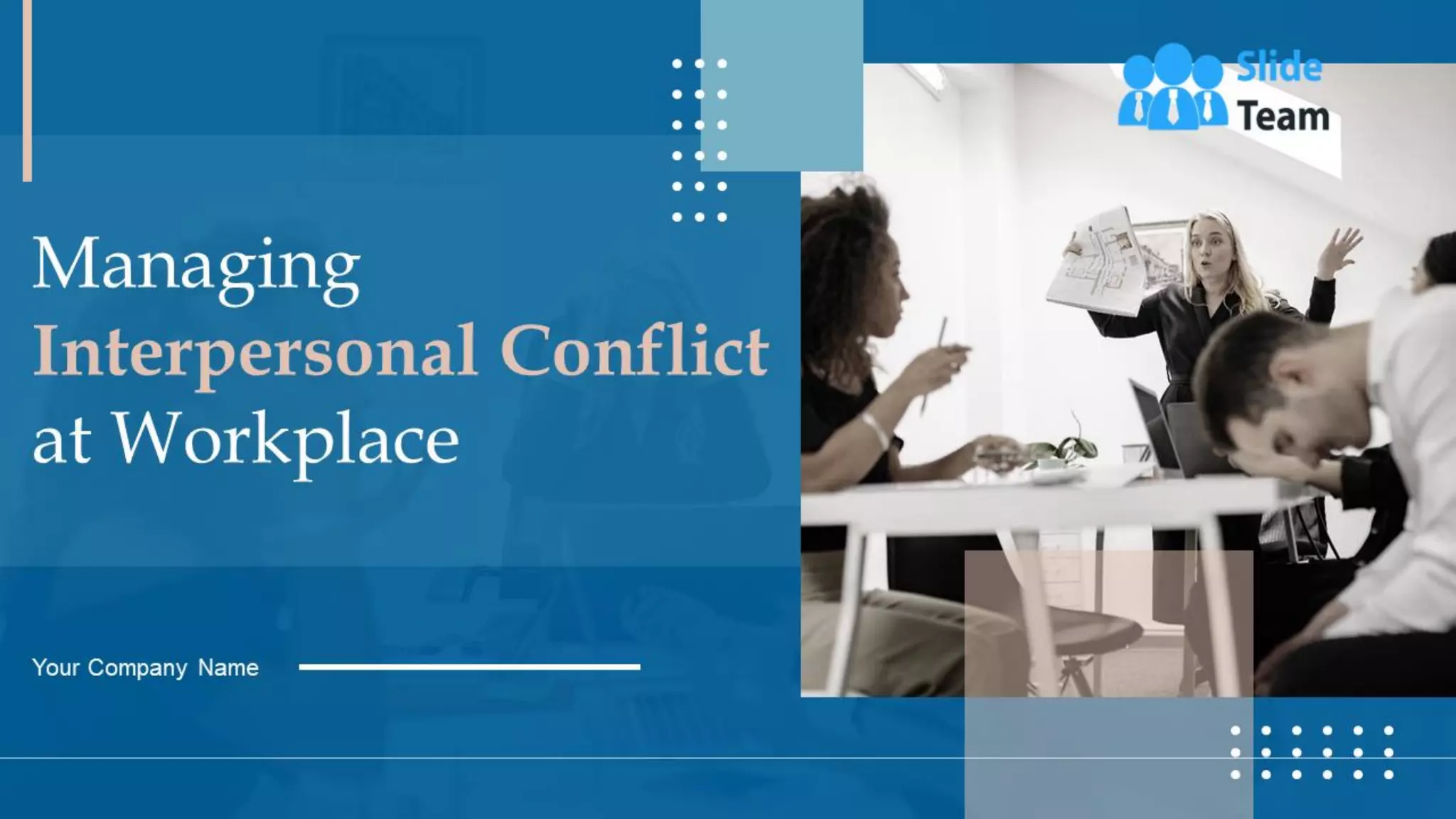Managing Interpersonal Conflict At Workplace Powerpoint Presentation Slides | PPT