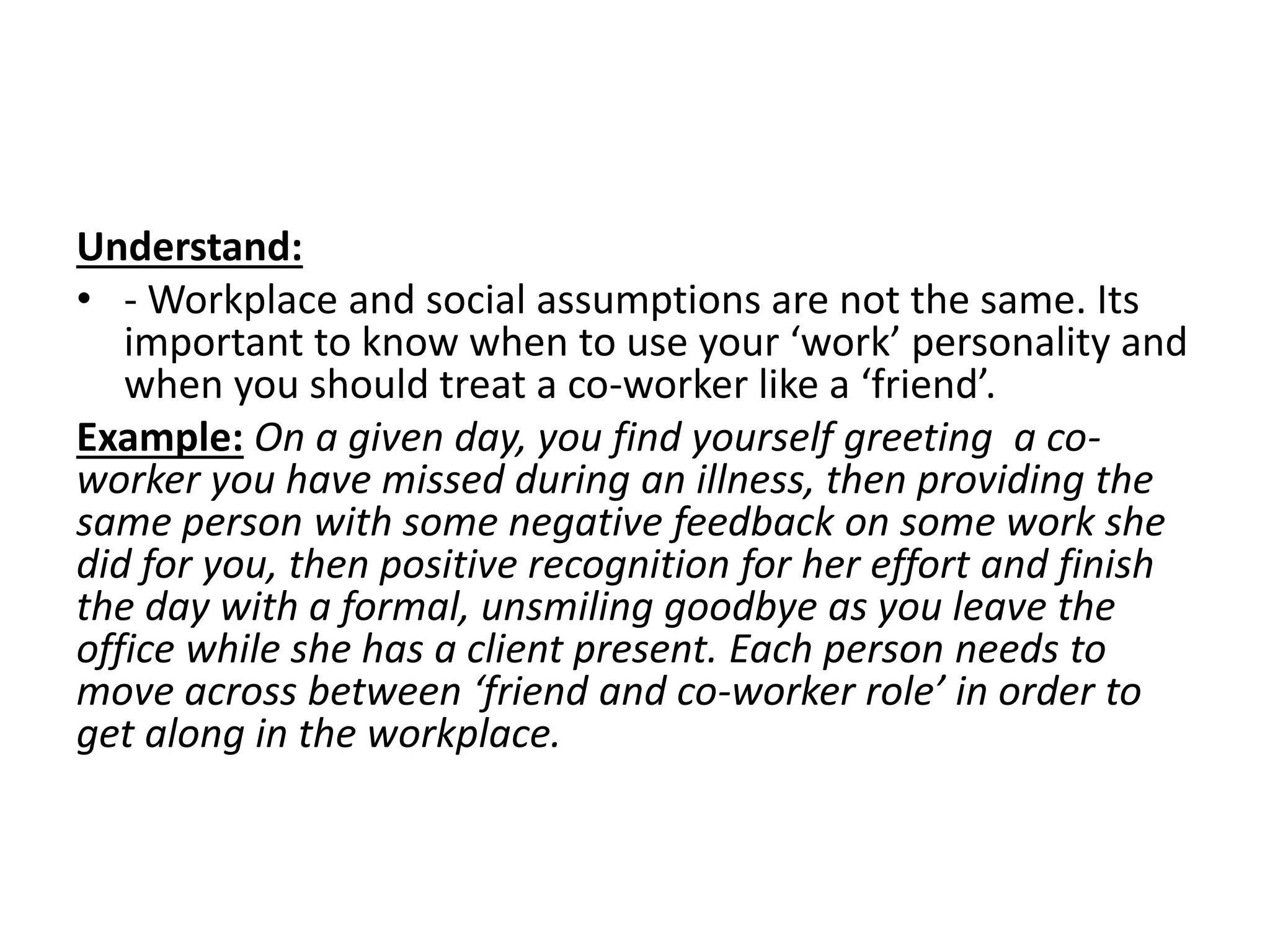 Managing interpersonal relationship in the workplace wumi | PPTX