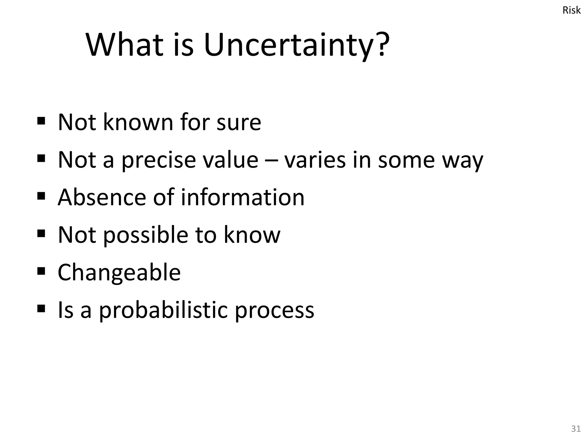 Managing in the presence of uncertainty | PDF
