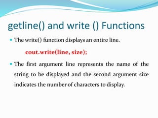 Managing I/O in c++ | PDF