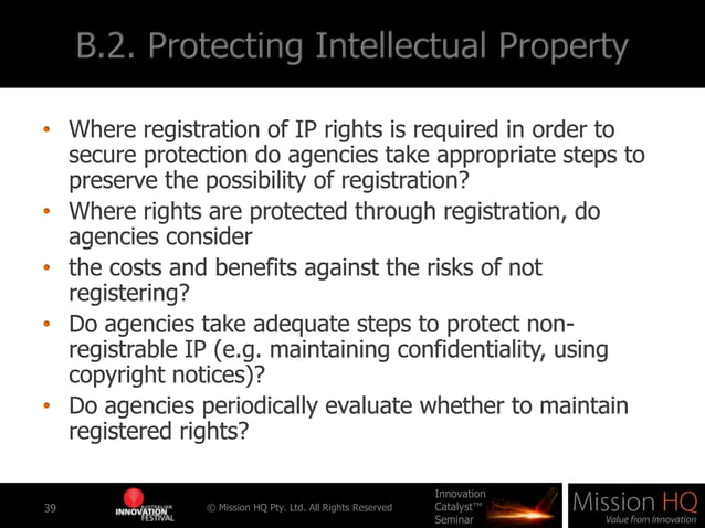Intellectual Property In Government | PPTX | Business | Business and ...
