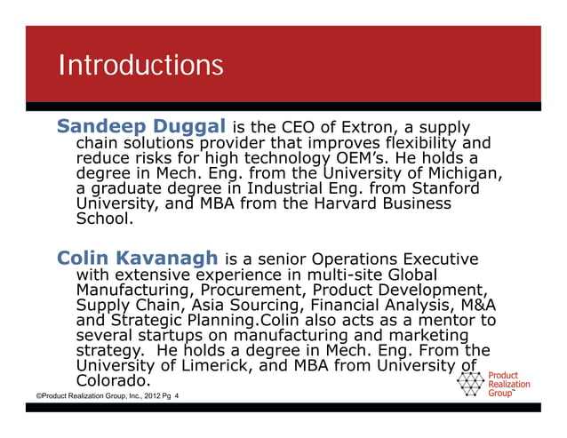 Managing IP Risk in Global Supply Chainseb | PPT