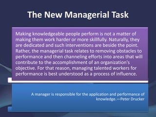 Managing Knowledge Workers | PPTX