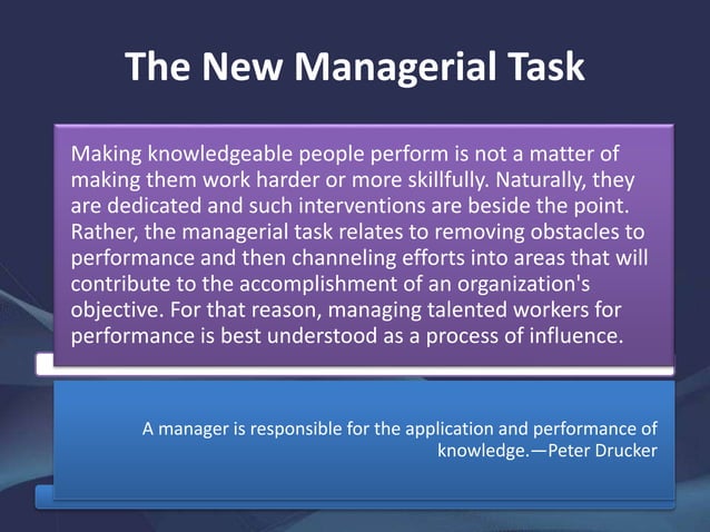 Managing Knowledge Workers | PPTX | Human Resources | Business