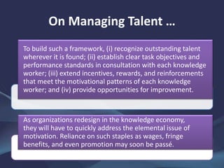 Managing Knowledge Workers | PPTX