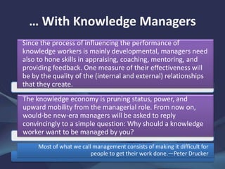 Managing Knowledge Workers | PPTX