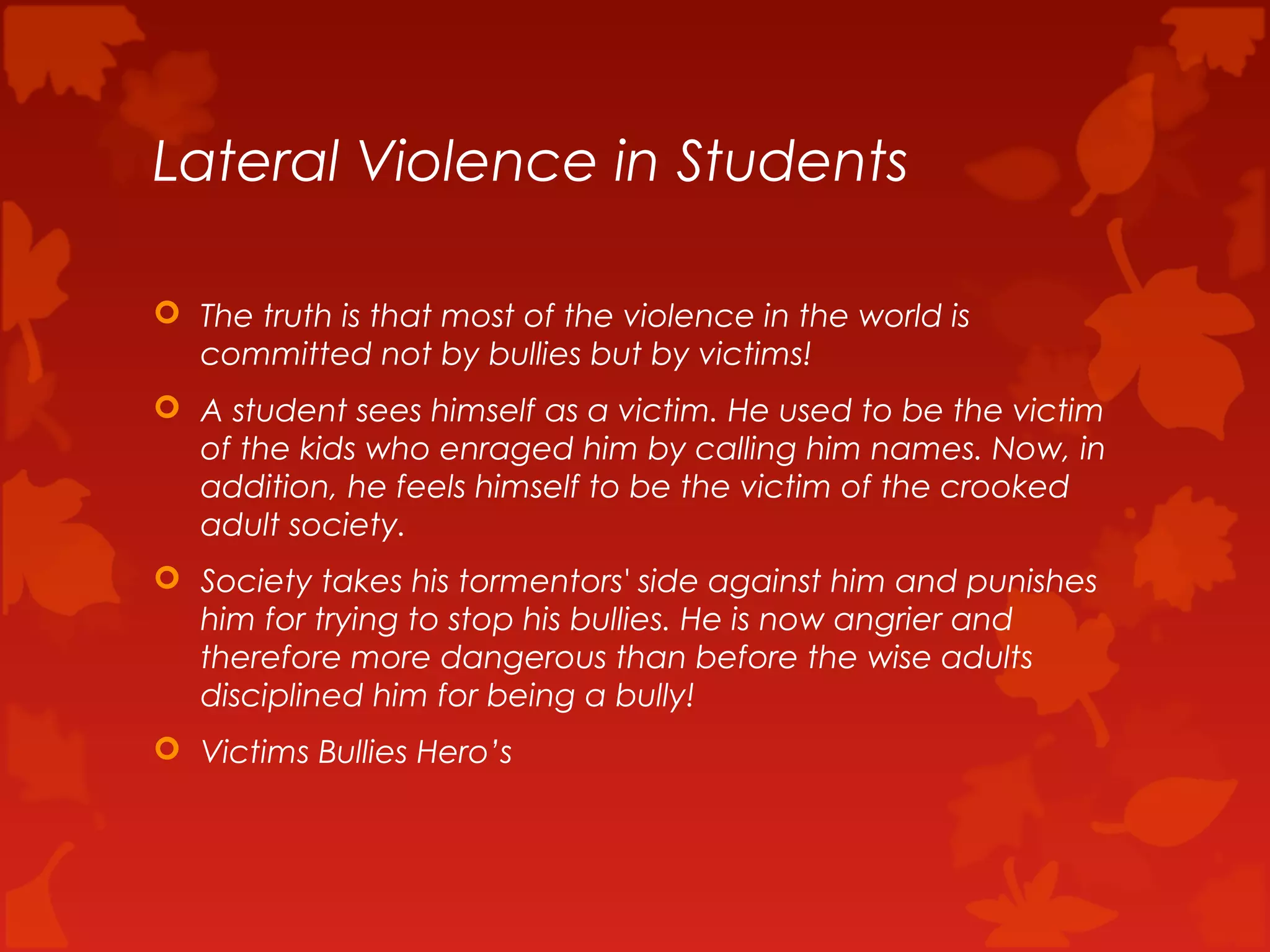 Managing lateral violence and its impact | PPT