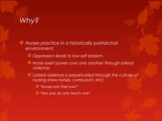 Managing lateral violence and its impact | PPT