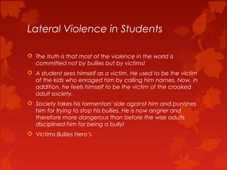 Managing lateral violence and its impact | PPT