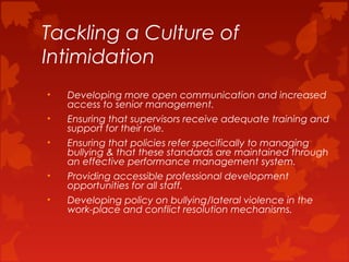 Managing lateral violence and its impact | PPT