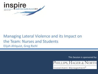 Horizontal Lateral Violence Nurses