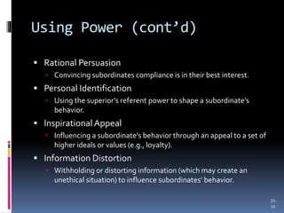 Managing leadership and influence processes | PPTX