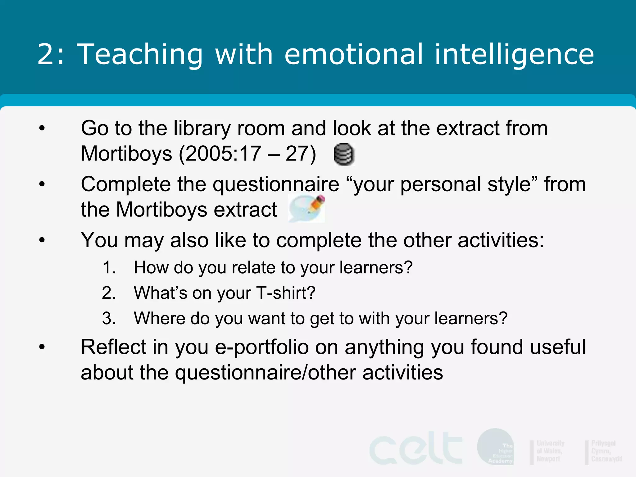 Managing learning | PPT