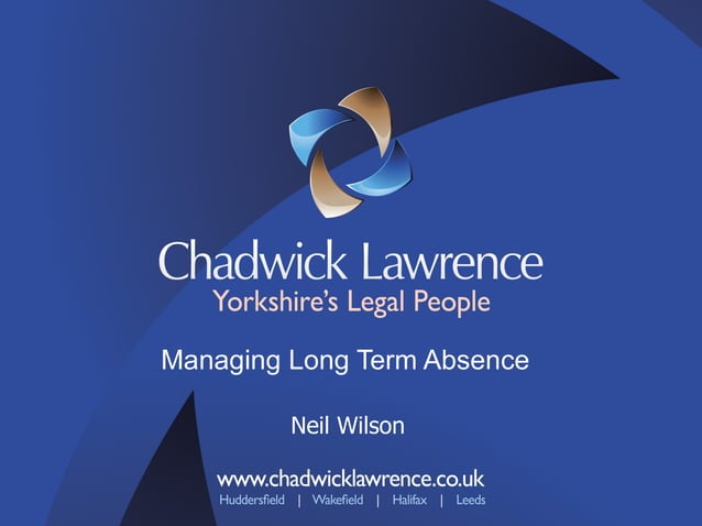 Managing Long Term Absence Handout Slides | PPT