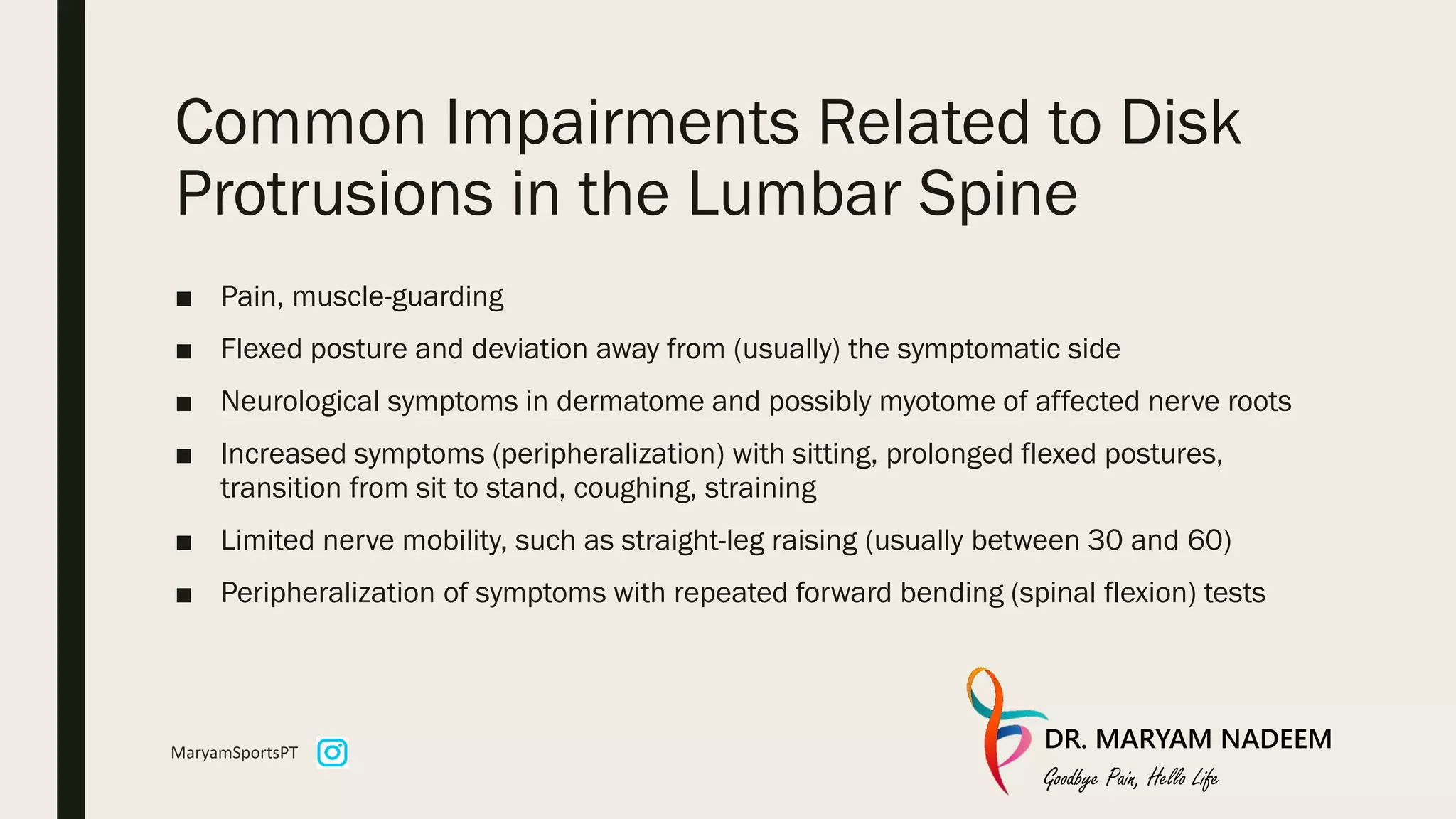Physiotherapy Management of Low Back Pain | PDF
