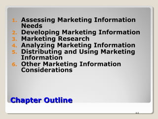 Managing marketing information | PPT