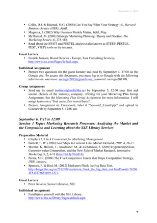 Managing Marketing Processes_Syllabus | PDF