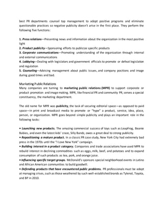 Managing mass communication | DOCX