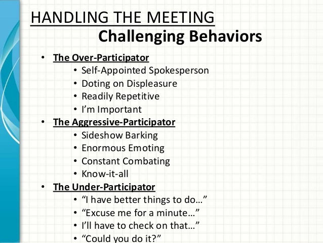 Managing meaningful meetings