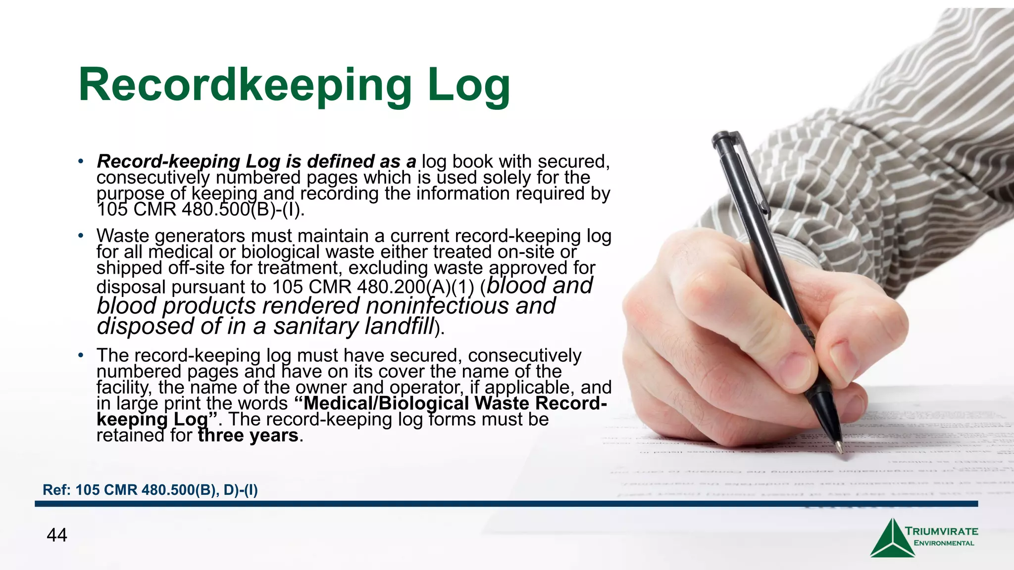 Managing Medical or Biological Waste in Massachusetts - Guidance for ...