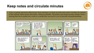 Managing meetings | PPTX