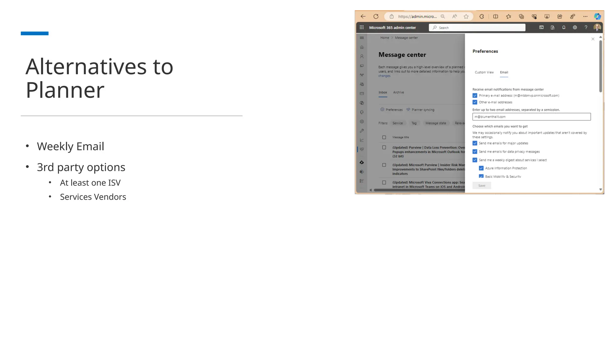 How and Why You Should Manage M365 Message Center in Planner | PPTX