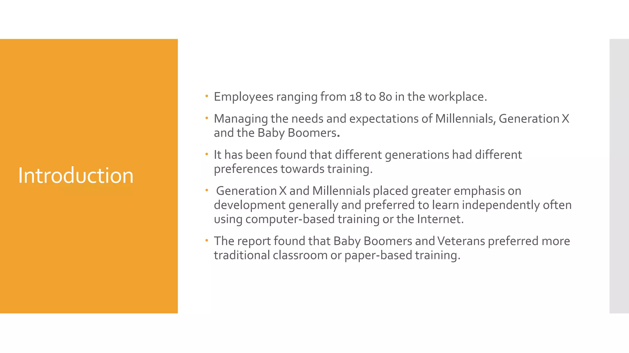 Managing multi generational workforce | PPTX