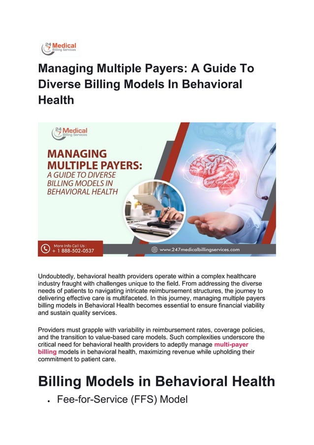 Managing Multiple Payers - A Guide To Diverse Billing Models In ...