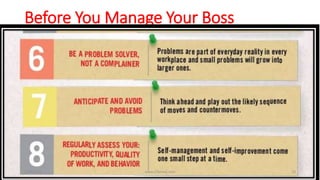 Managing my boss | PPTX