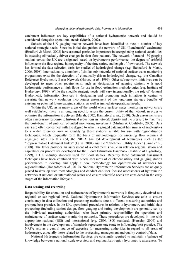 Managing national hydrometric data from data to information | PDF