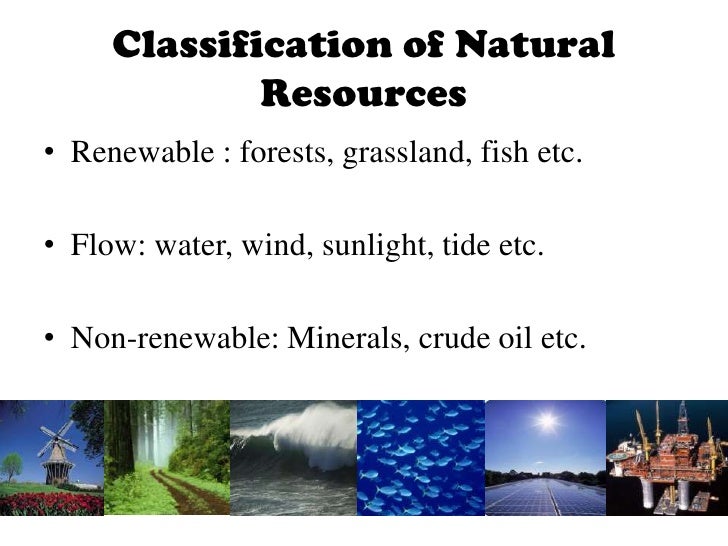 Managing Natural Resources: water