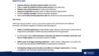 Managing NC SARA C-RAC compliance NWelearn August 2020 | PPT