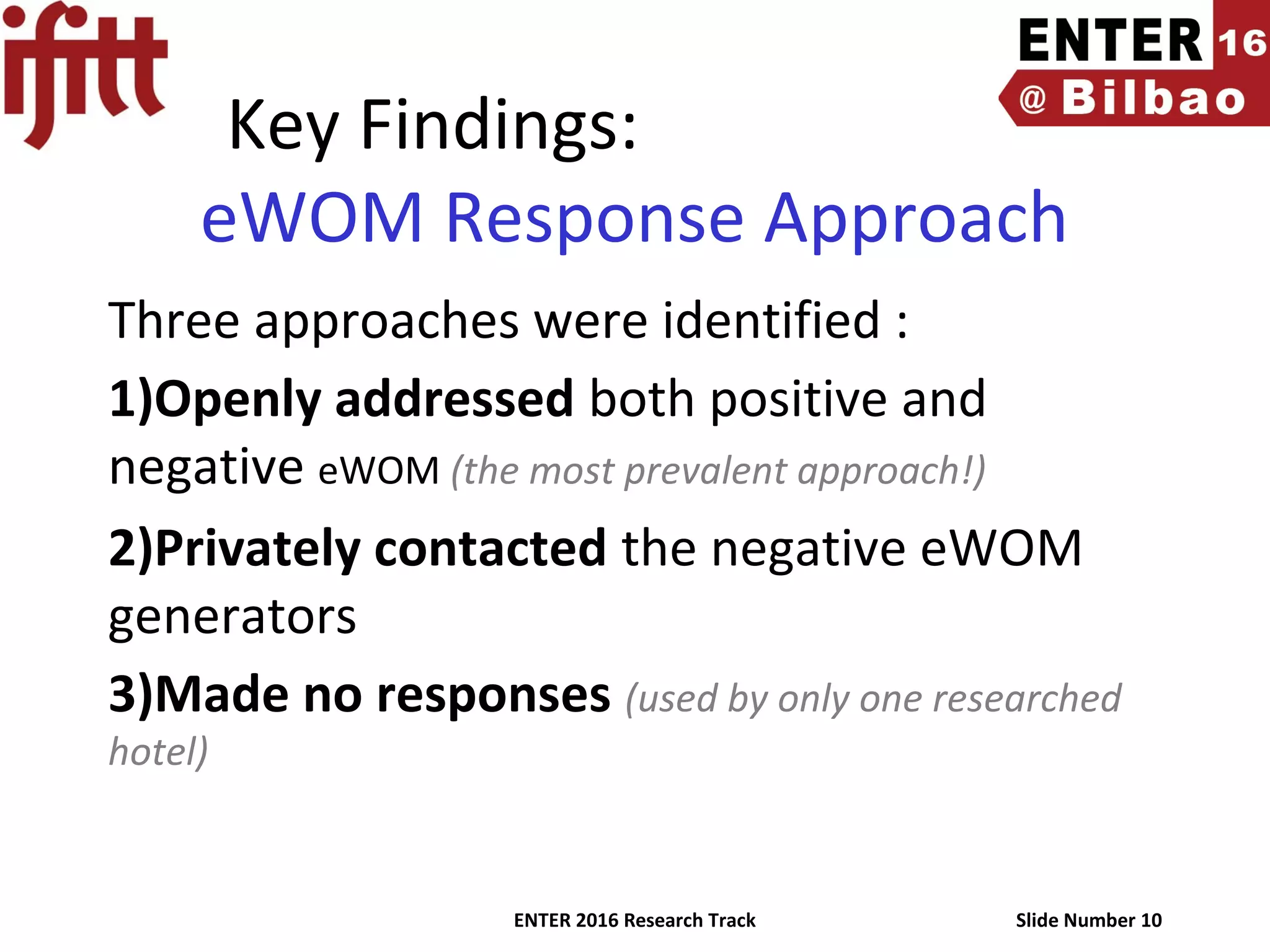 Managing negative electronic word of mouth (eWOM) from the perspective ...