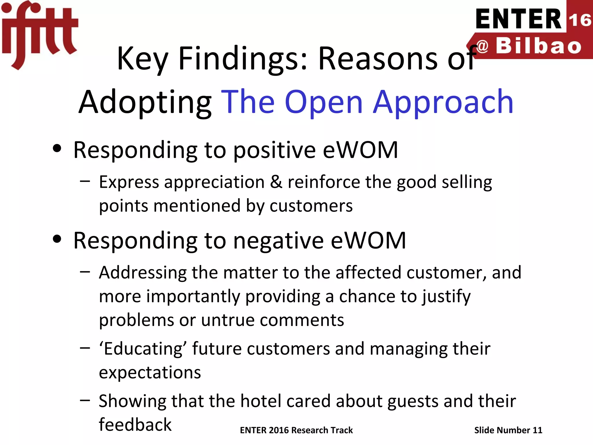 Managing negative electronic word of mouth (eWOM) from the perspective ...