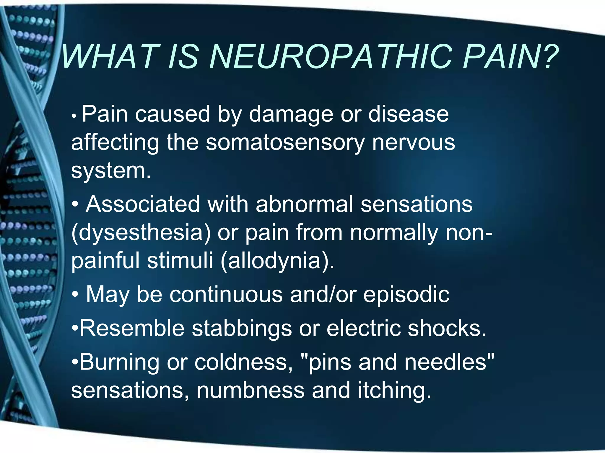 Managing neuropathic pain | PPT