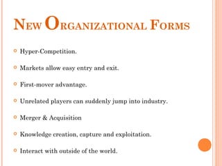 Managing new organizational forms | PPT