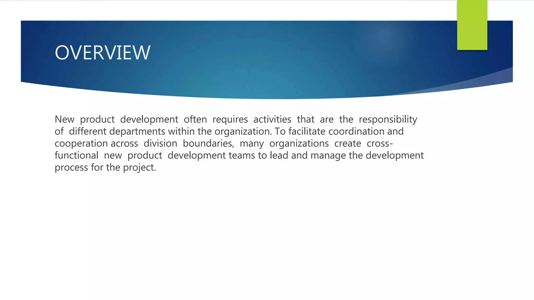 Managing new product development teams | PPTX